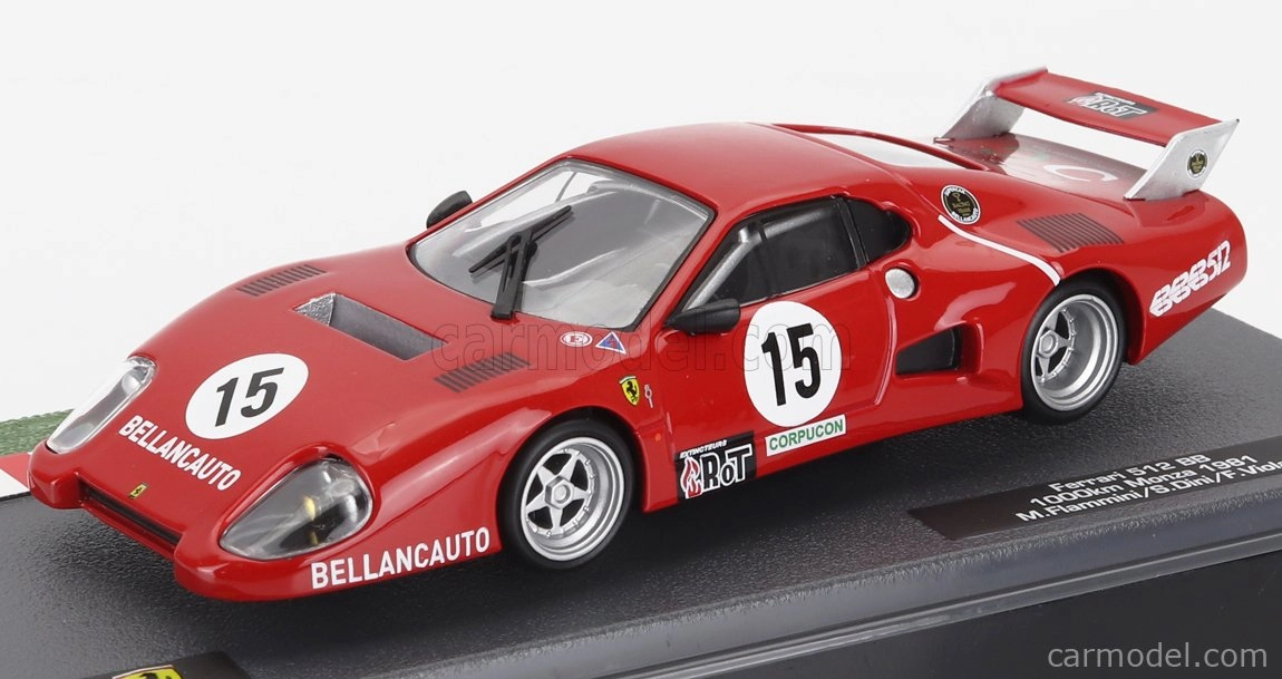 Edicola Ferrari 512bb Team Bellancauto N 15 1000km Monza 1981 Maurizio ...