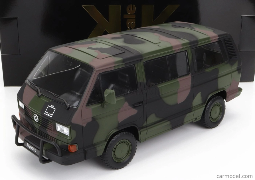 Kk-scale Volkswagen T3 Minibus German Army 1987 1:18 Vojenská Kamufláž ...