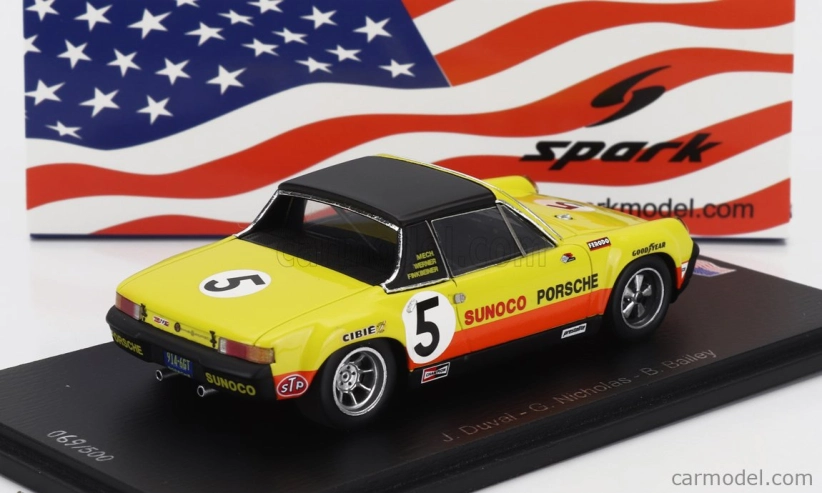 Spark-model Porsche 914/6 N 5 24h Daytona 1971 J.duval - G.nicholas - B ...