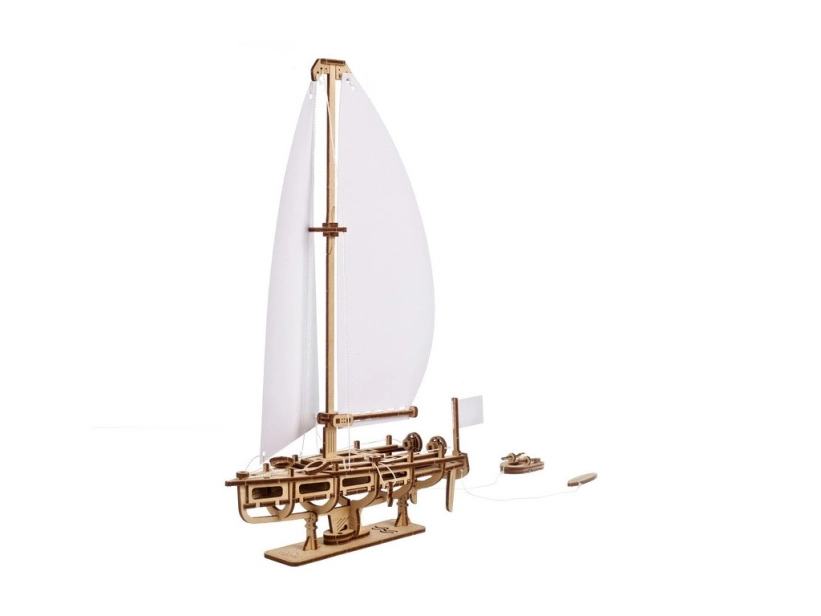 Ugears 3D dřevěné mechanické puzzle Jachta The Ocean Beauty | RCprofi.cz