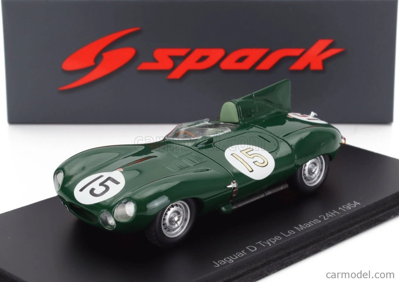 Spark-model Jaguar D-type 3.4l S6 Spider Team Jaguar Cars Ltd N 15 24h ...