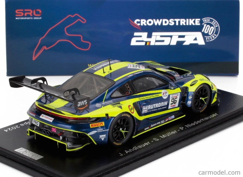 Spark-model Porsche 911 992 Gt3 R 4.2l Team Rutronik Racing N 96 24h ...