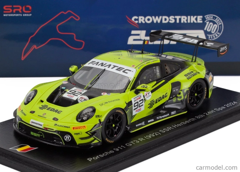 Iskra-model Porsche 911 992 Gt3 R 4.2l Team Ssr Herberth N 92 24h Spa ...