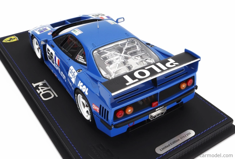 Bbr-models Ferrari F40 Lm 3.5l Turbo V8 Team Pilot Pen Racing N 56 24h ...
